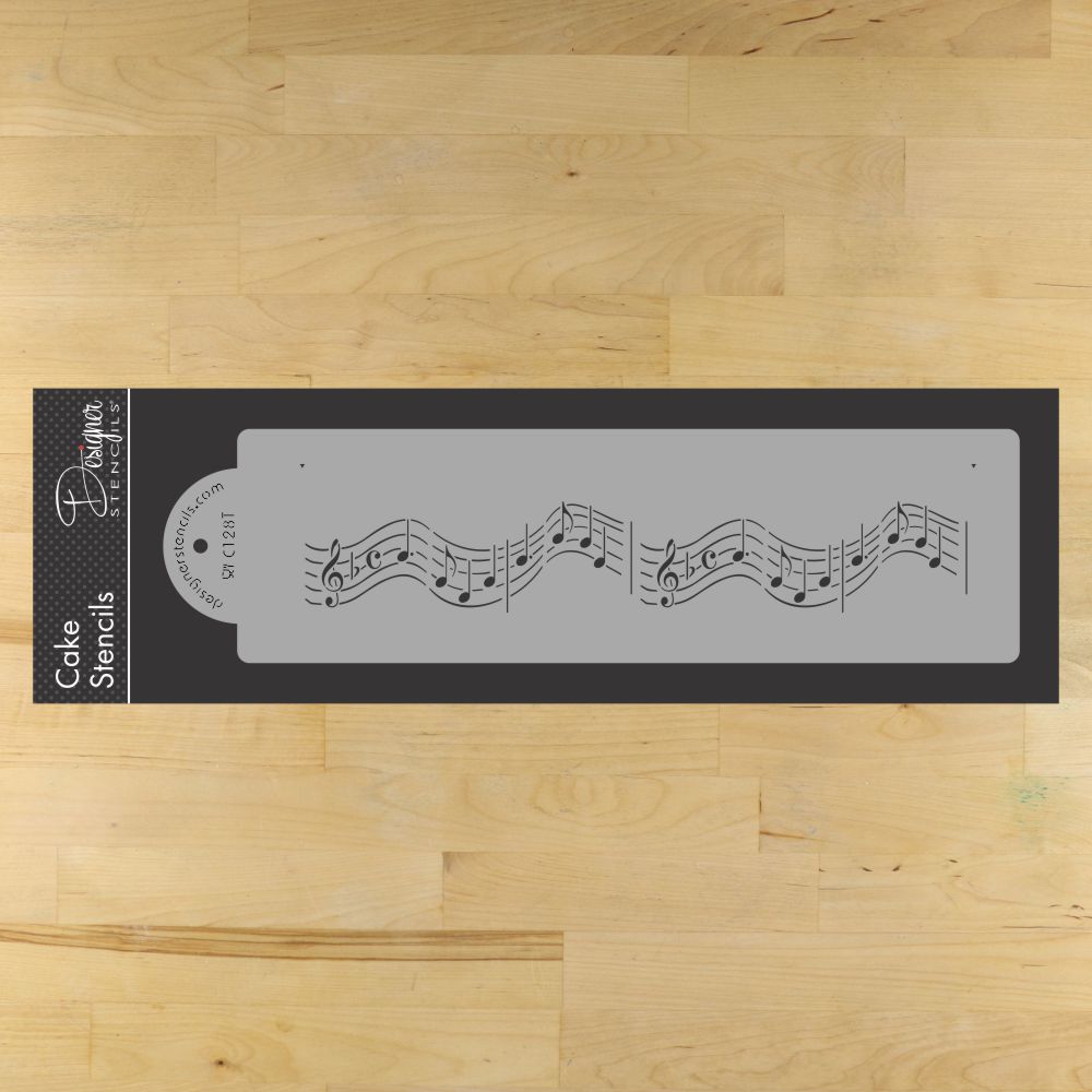 Musical Notes Cake Side Stencil by Designer Stencils – Confection ...