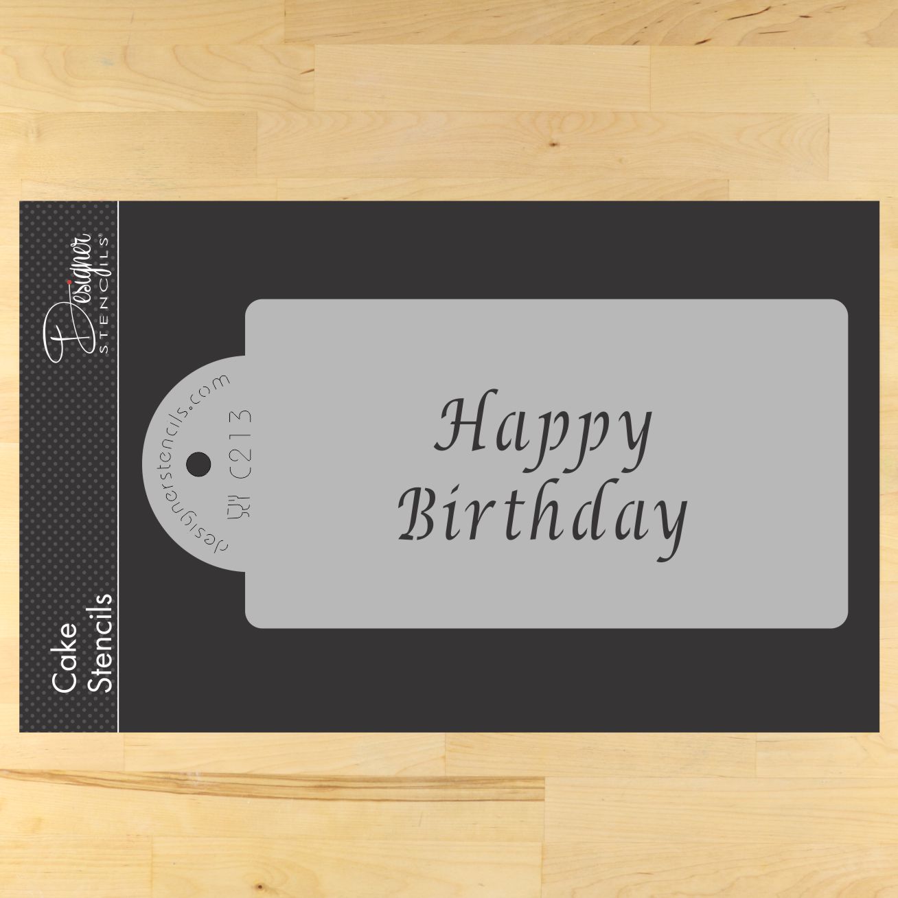Happy Birthday Stencil For Cakes by Designer Stencils – Confection ...