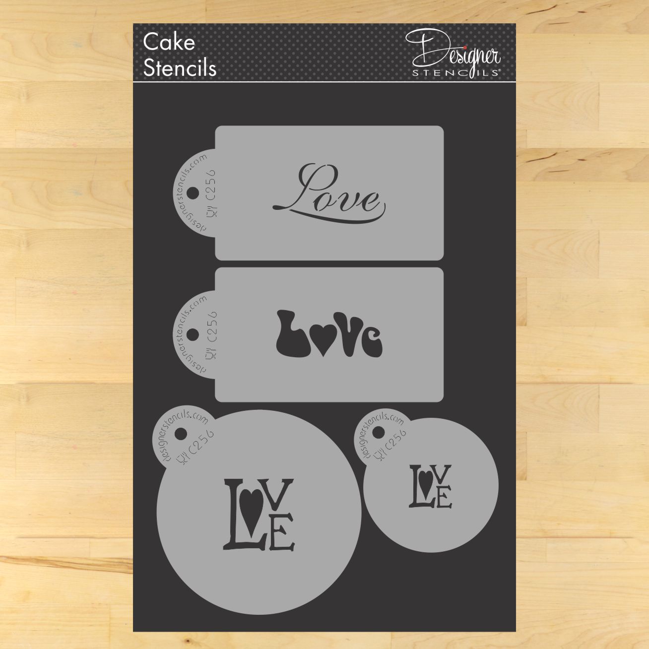 Love Message Stencil Set for Valentine's Day Cakes and Cookies ...