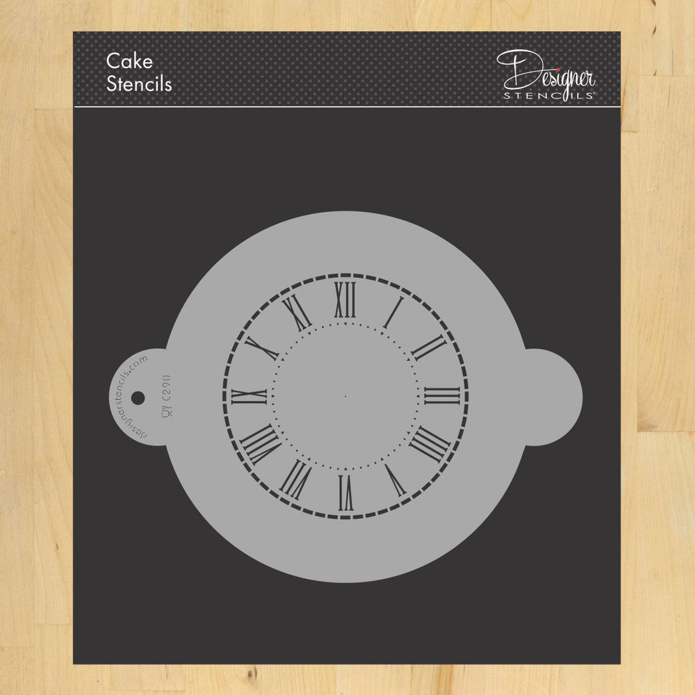 Clock Stencil for Cake Tops by Designer Stencils - Confection Couture ...
