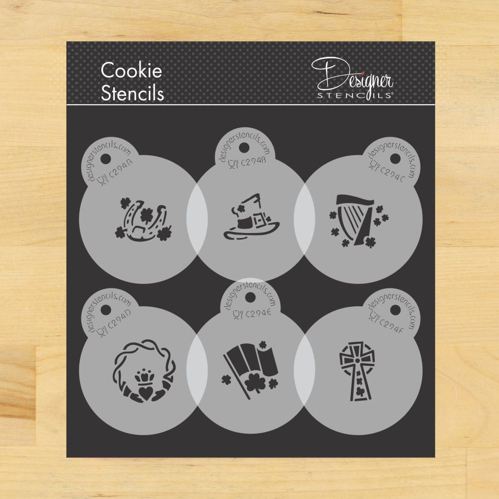 Round Cookie Stencil Sets for St. Patrick's Day Cookies - Confection ...