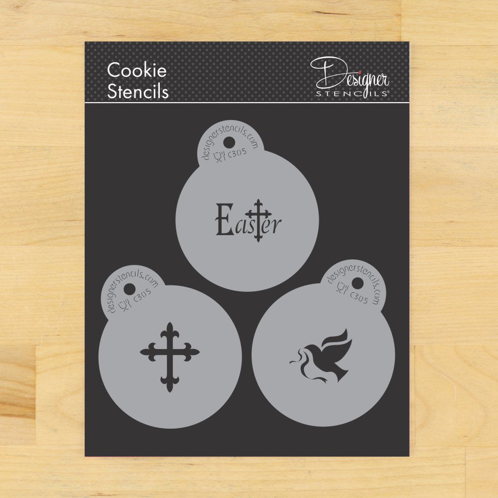 Easter Cookie Stencil Rounds by Designer Stencils – Confection Couture ...