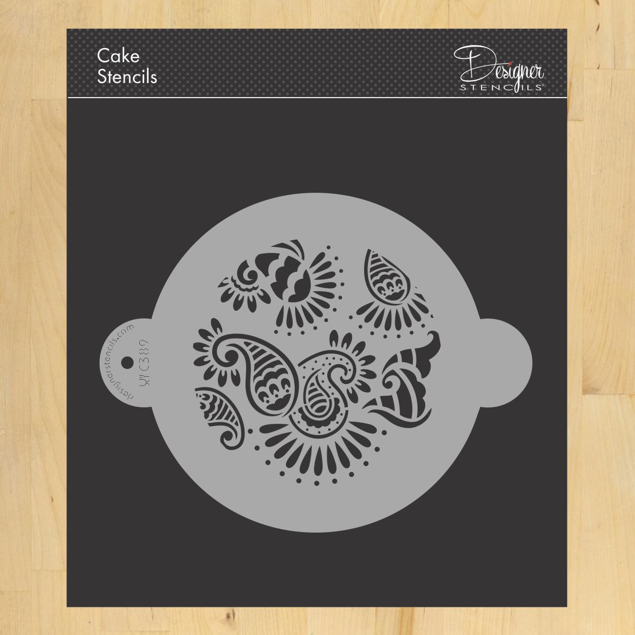 Paisley Stencils for Cake Decorating – Confection Couture Stencils