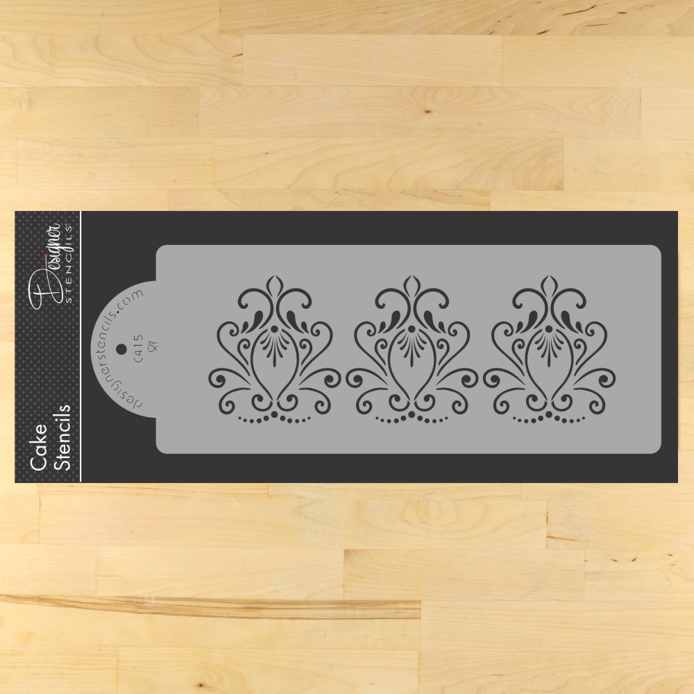 Princess Lace Cake Side Stencils From Designer Stencils – Confection ...