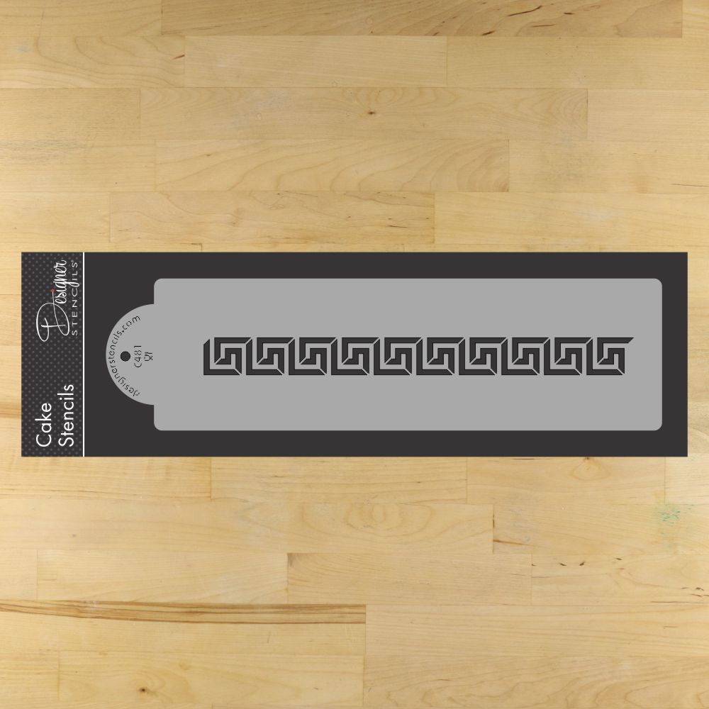 Greek Key Cake Side Stencil by Designer Stencils – Confection Couture ...