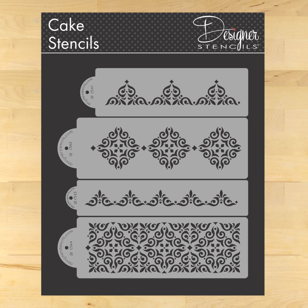 Mexican Tile Cake Stencil Designs by Designer Stencils – Confection ...