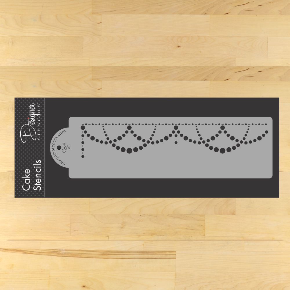 Pearl Swag Cake Side Stencil by Designer Stencils – Confection Couture ...