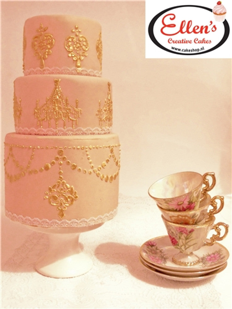 Pearl Swag Cake Side Stencil by Designer Stencils – Confection Couture ...