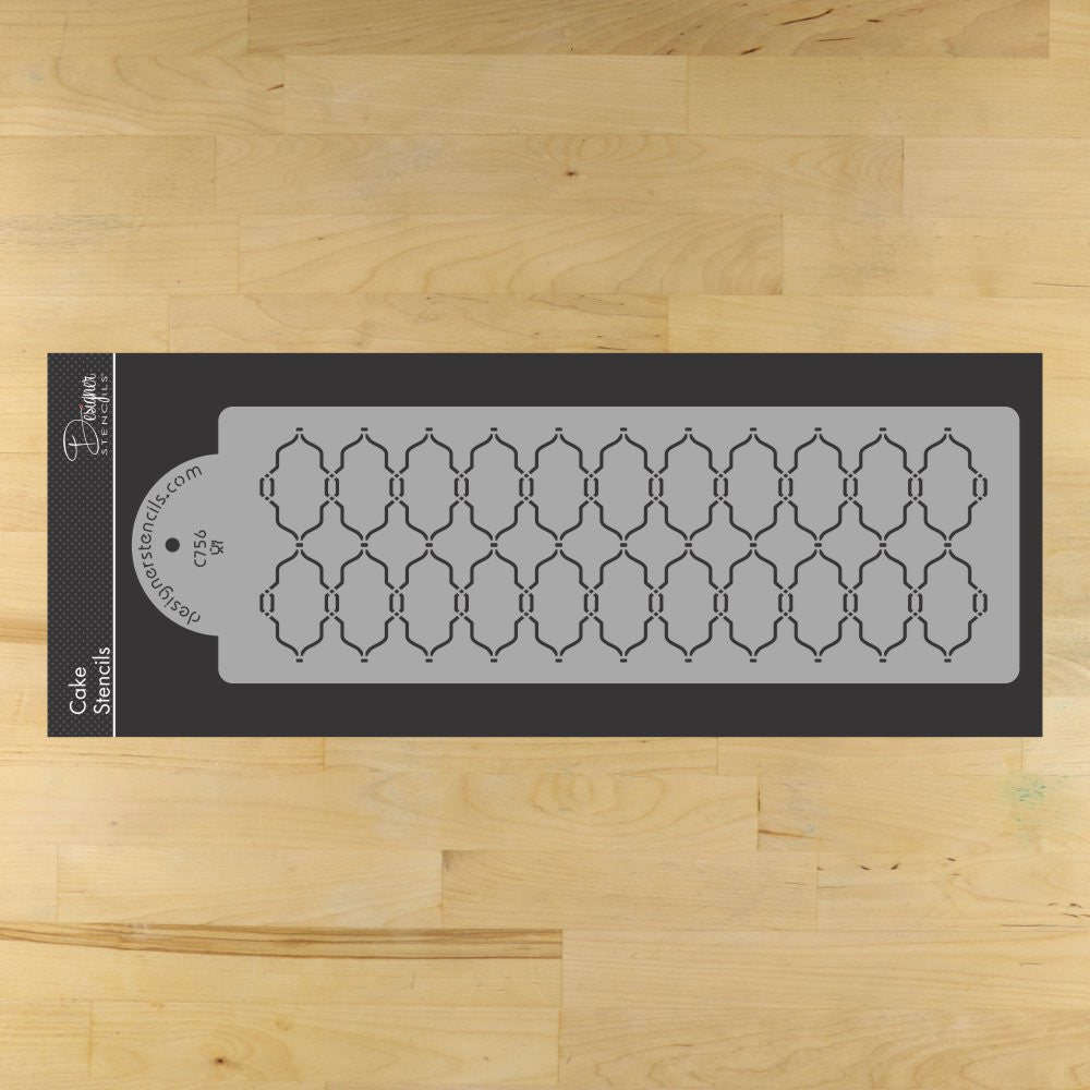 Repeating Moroccan Tile Stencil for Cake Decorating – Confection ...