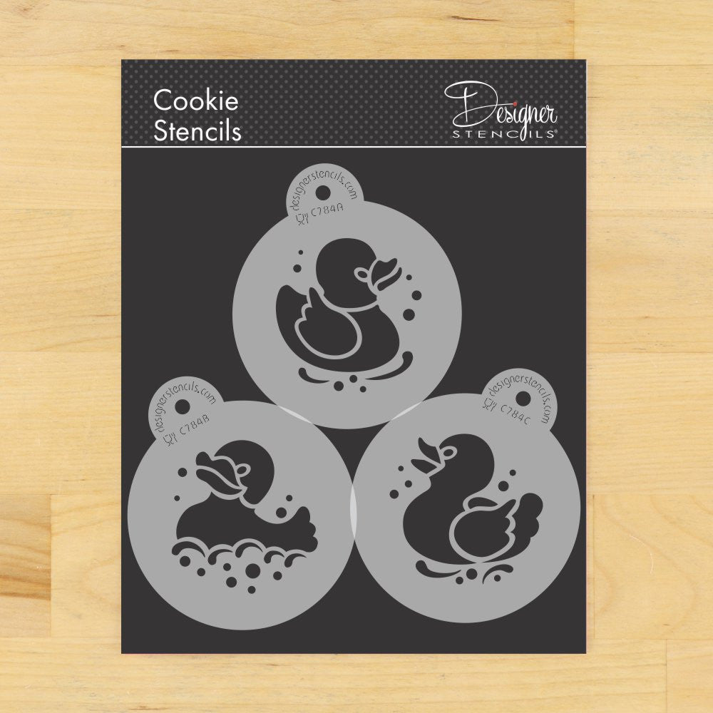Rubber Duck Cookie Stencils From Designer Stencils – Confection Couture ...