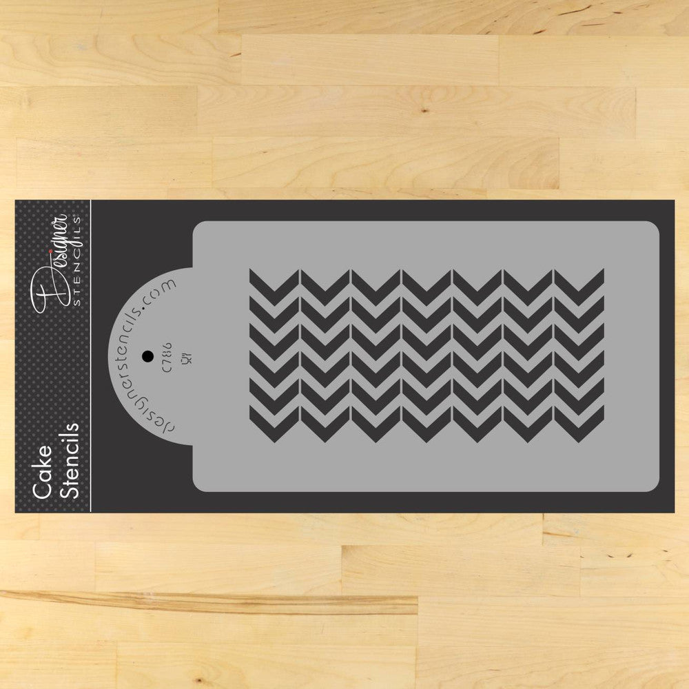 Chevron Side Stencil for Decorating Cakes – Confection Couture Stencils