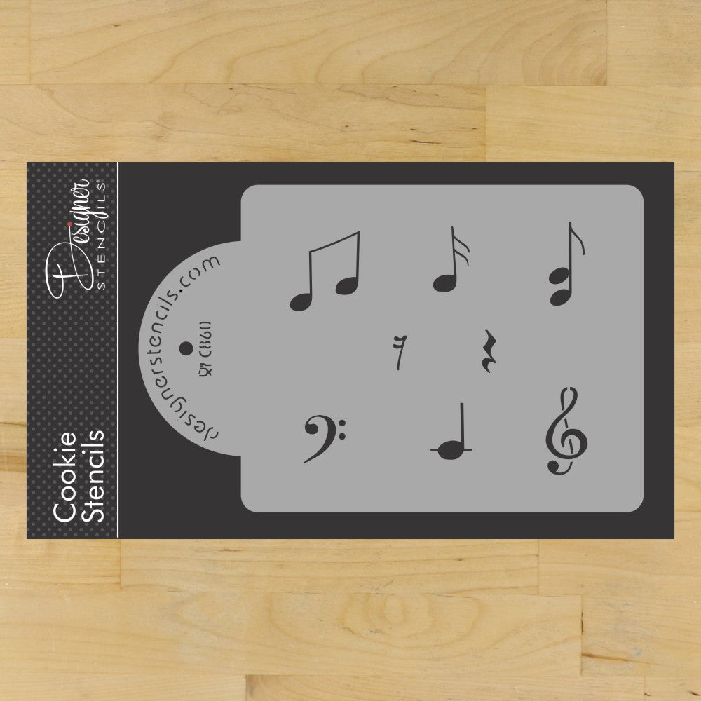 Various Musical Notes Cookie Stencil for Music Lovers – Confection ...