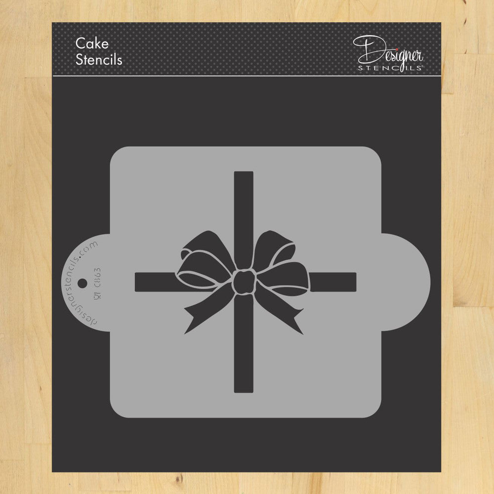 Christmas Bow Stencil Top for Pies and Cakes – Confection Couture Stencils