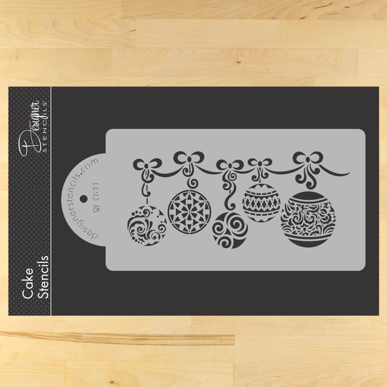 Christmas Ornament Cake Stencil by Designer Stencils – Confection ...