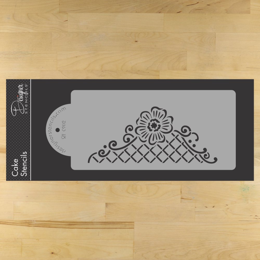Floral Lace Netting Stencil for Decorating Cakes – Confection Couture ...