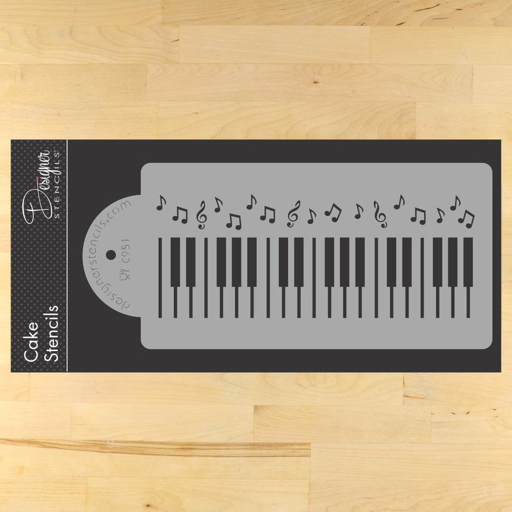 Playful Piano Keys Stencil for Decorating Cakes – Confection Couture ...