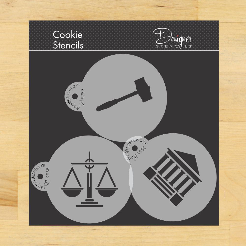 Law and Order: Justice Cookie Stencils From Designer Stencils ...