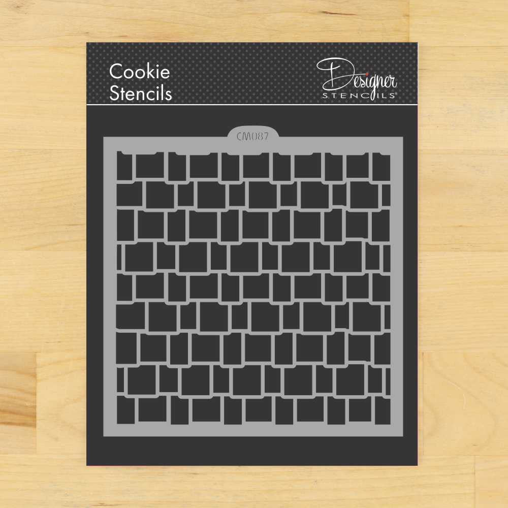 Cedar and Shingled Roof Cookie Stencils: Designer Stencils – Confection ...