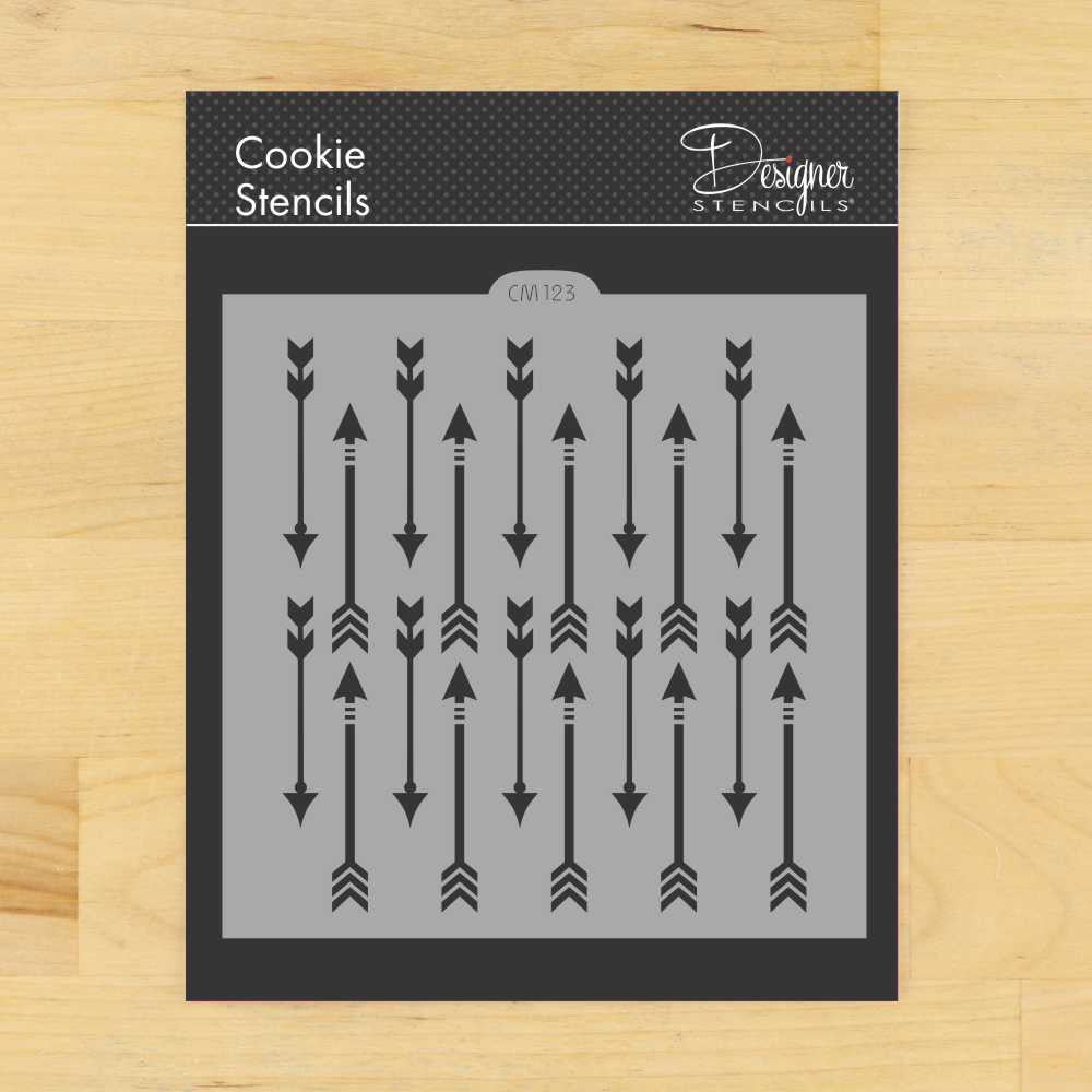 Repeating Arrow Pattern Stencil for Cookie Decorating – Confection ...