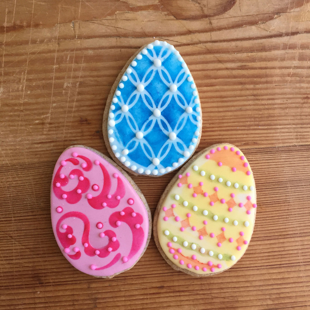 Mini Easter Egg Cookie Stencil and Cutters: Designer Stencils ...