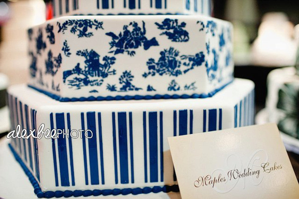 French Toile Stencil for Decorating Wedding Cakes – Confection Couture ...