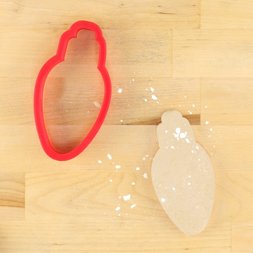 Christmas Light Bulb Cookie Cutter | Confection Couture Stencils