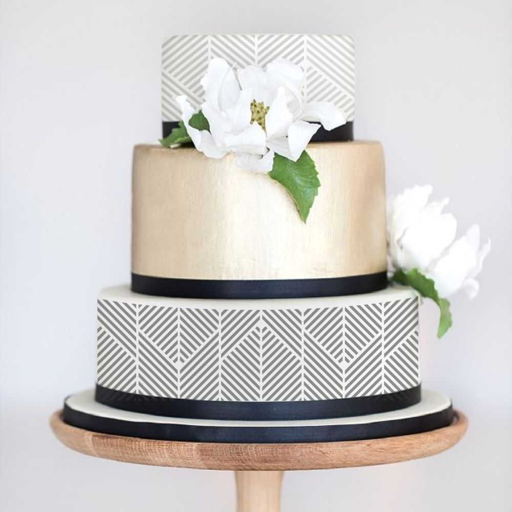 Raleigh Diamond Stencil for Cakes – Confection Couture Stencils