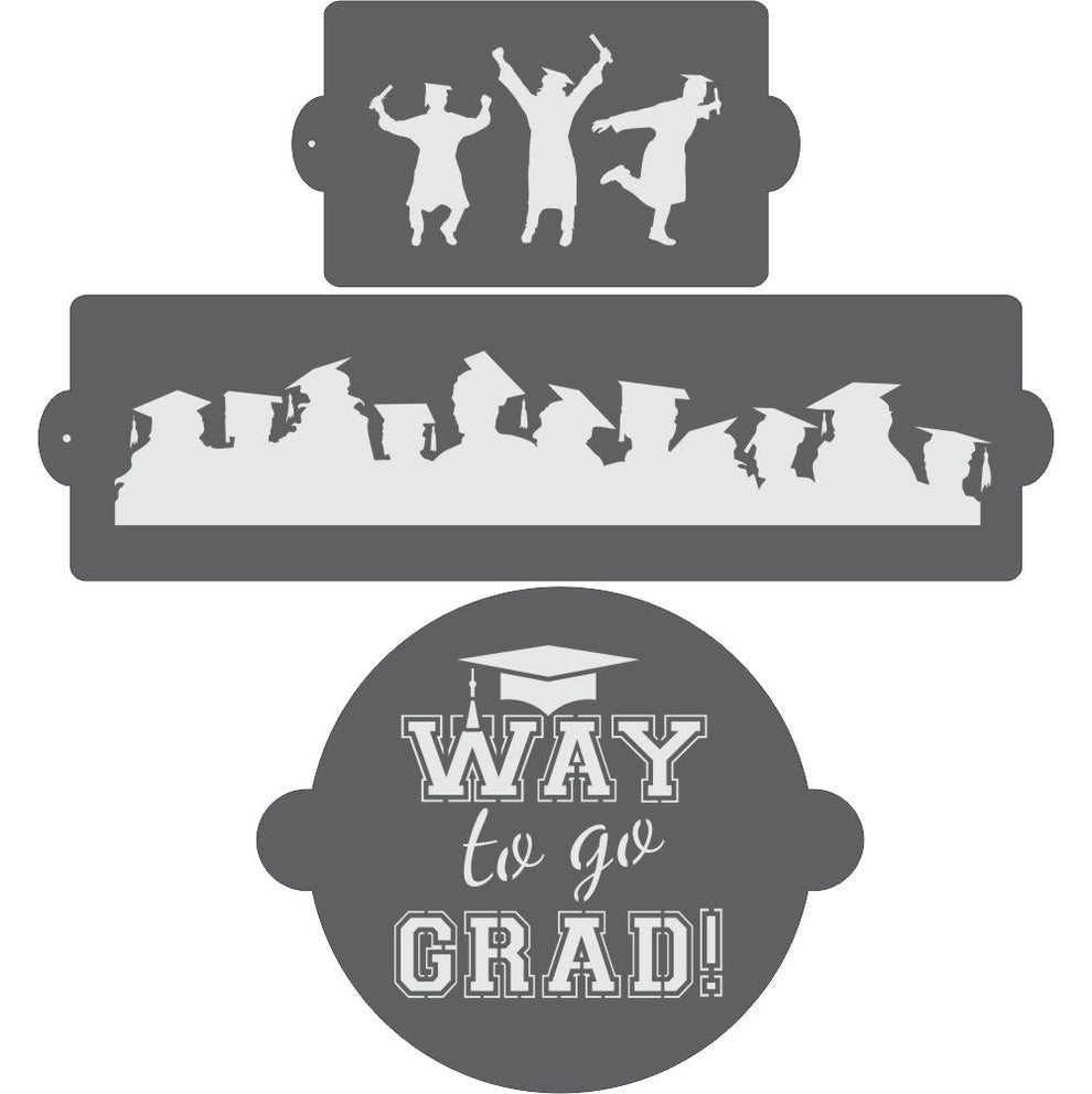 Cake Stencil Kit for Decorating Graduation Cakes – Confection Couture ...