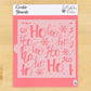 Ho Ho Ho Pattern Cookie Stencil: Santa Claus Cookie Stencils ...
