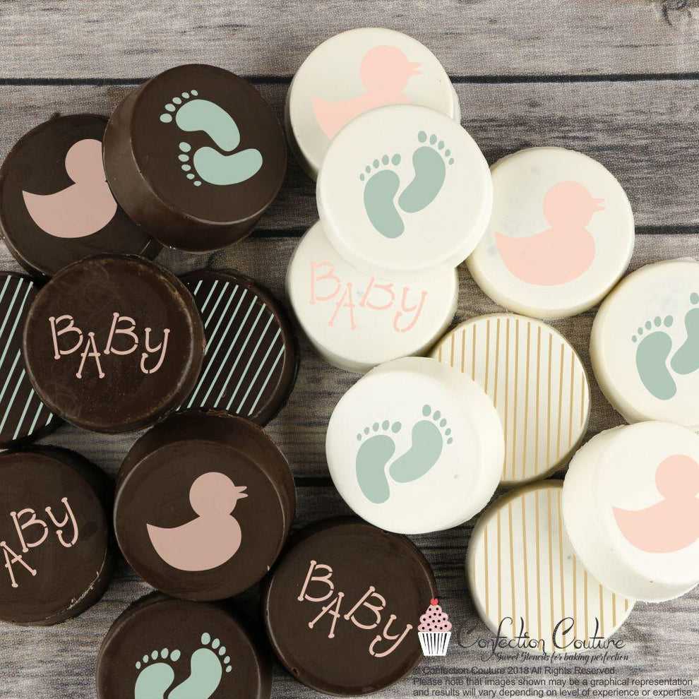 Baby Round Cookie Stencils 3 Pc Set – Confection Couture Stencils