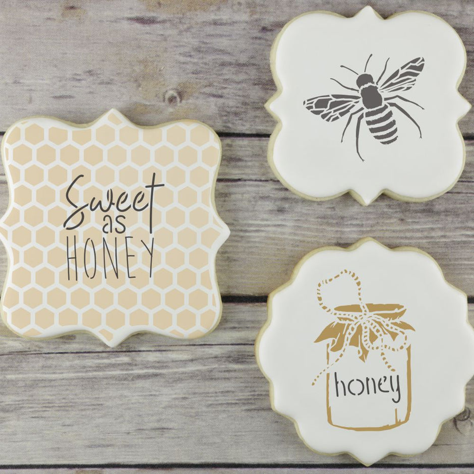 Bee Themed Cookie Stencils & Cutters