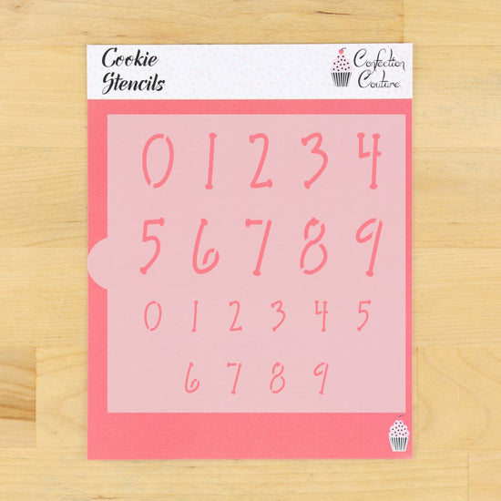 Whimsical Style Numbers Stencils: Birthday Cookies – Confection Couture ...