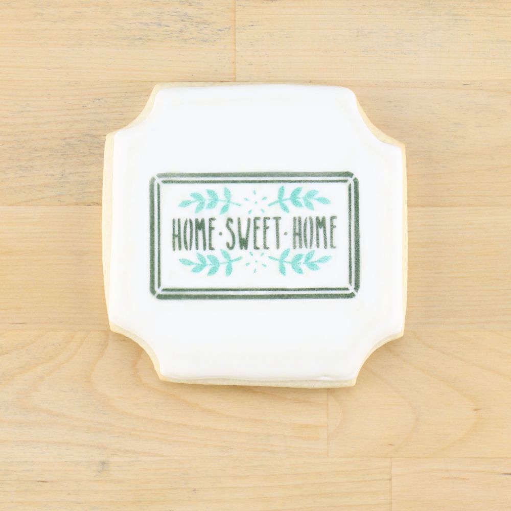 Welcome Mat Stencil for Cookies – Confection Couture Stencils