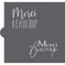 Merci Beaucoup Message Stencil for Cookies – Confection Couture Stencils
