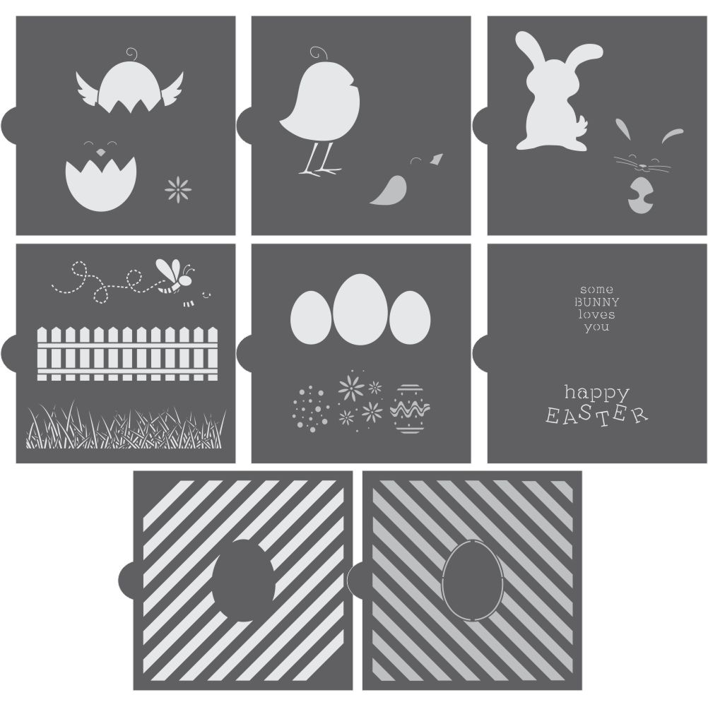 Easter 8 Piece Stencil Kit for Cookie Decorating – Confection Couture ...