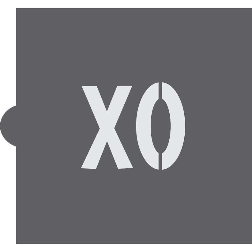 XO Lettering Cookie Stencils With Matching Cookie Cutters – Confection ...