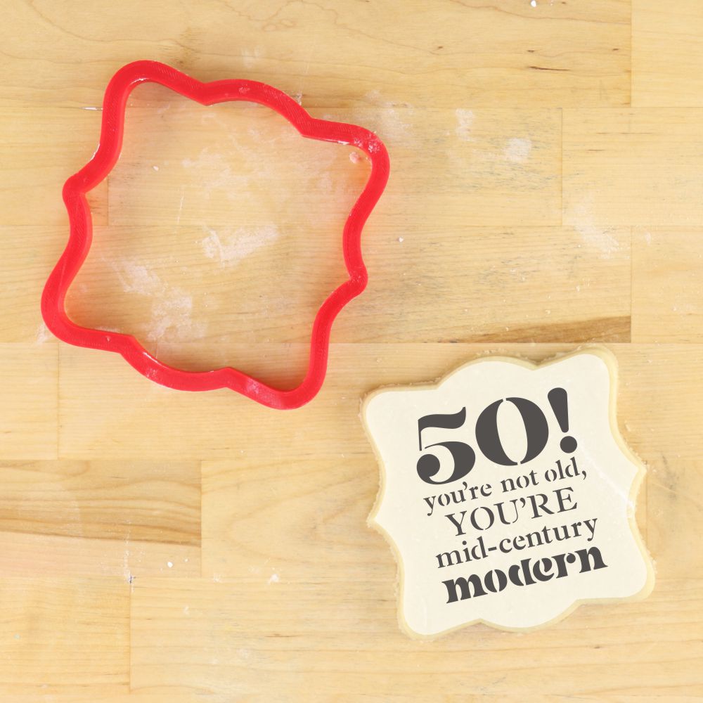 Mid Century Modern 50th Birthday Cookie Stencil: 50th Birthday Cookies ...