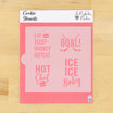 Hockey Messages Stencil for Cakes and Cookies – Confection Couture Stencils