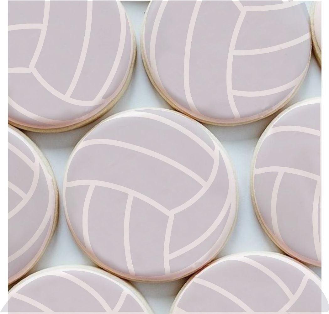Volleyball Stencil for Cookies – Confection Couture Stencils