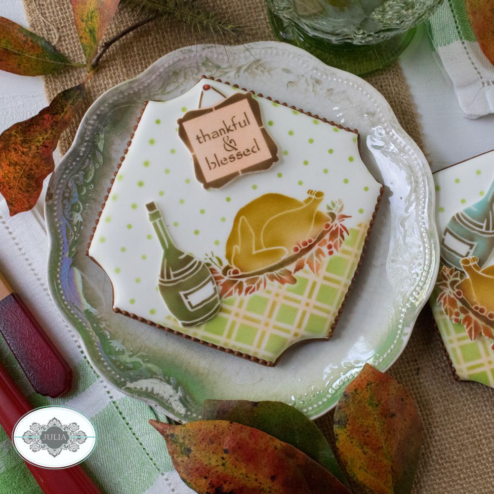 Bless This Table Cookie Stencils: Thanksgiving Stencils from Julia ...
