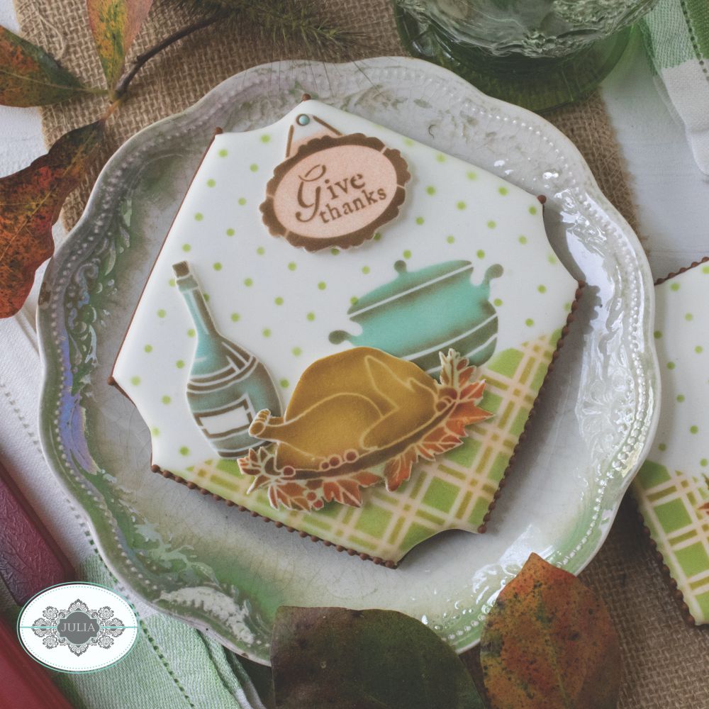 Bless This Table Cookie Stencils: Thanksgiving Stencils from Julia ...
