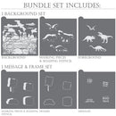 Chomp Stomp Roar Dinosaur Stencil Set from Julia Usher – Confection ...