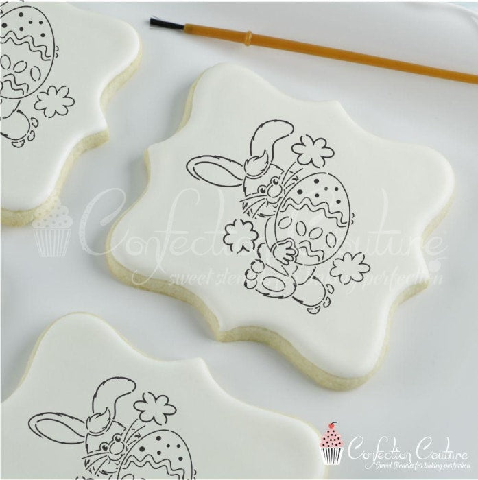 Easter Bunny Paint Your Own Cookie Stencils – Confection Couture Stencils